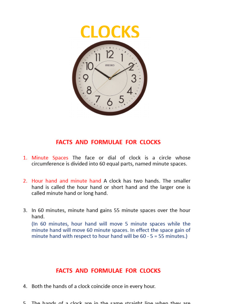 Clocks | Download Free PDF | Clock | Elementary Geometry