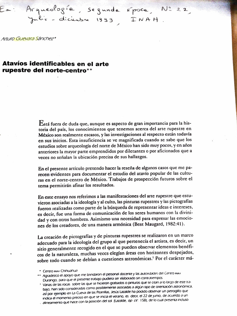 Atavíos en Arte Rupestre Norte-Centro | PDF | Oasisamerica | Tribus del ...
