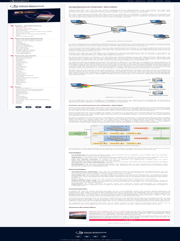 Arquitectura Cliente-Servidor | PDF | Modelo cliente-servidor | Servidor (Computación)