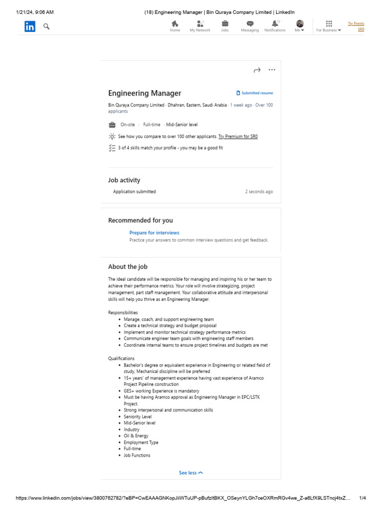 Engineering Manager - Bin Quraya Company Limited - LinkedIn | PDF ... Engineering Manager - Bin Quraya Company Limited - LinkedIn | PDF ...