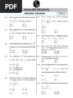 (Handwritten Solutions) JEE Mains JAN 2025 PYQs - Binomial Theorem | PDF | Abstract Algebra ...
