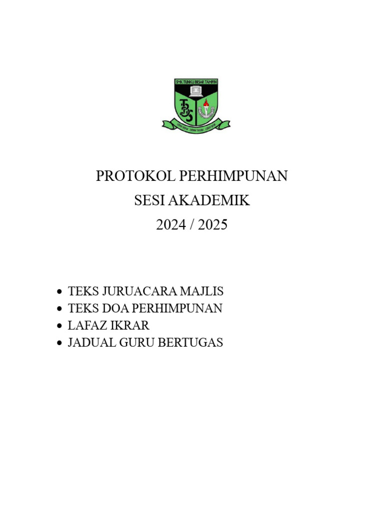 Protokol Perhimpunan | PDF