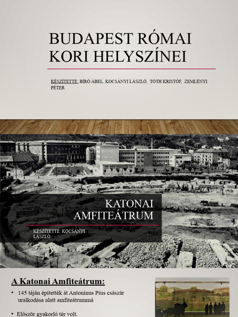 Budapest Római Kori Helyszínei | PDF