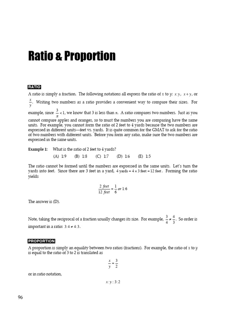 Novas Gmat Prep Course | PDF | Ratio | Mathematics