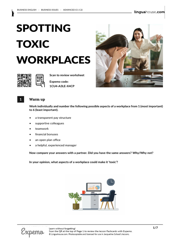 Spotting Toxic Workplaces | PDF | Employment