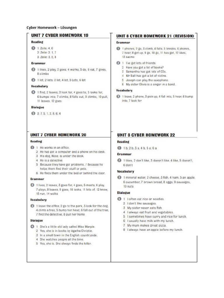 Cyber Homework Offline Losungen 45b5 | PDF
