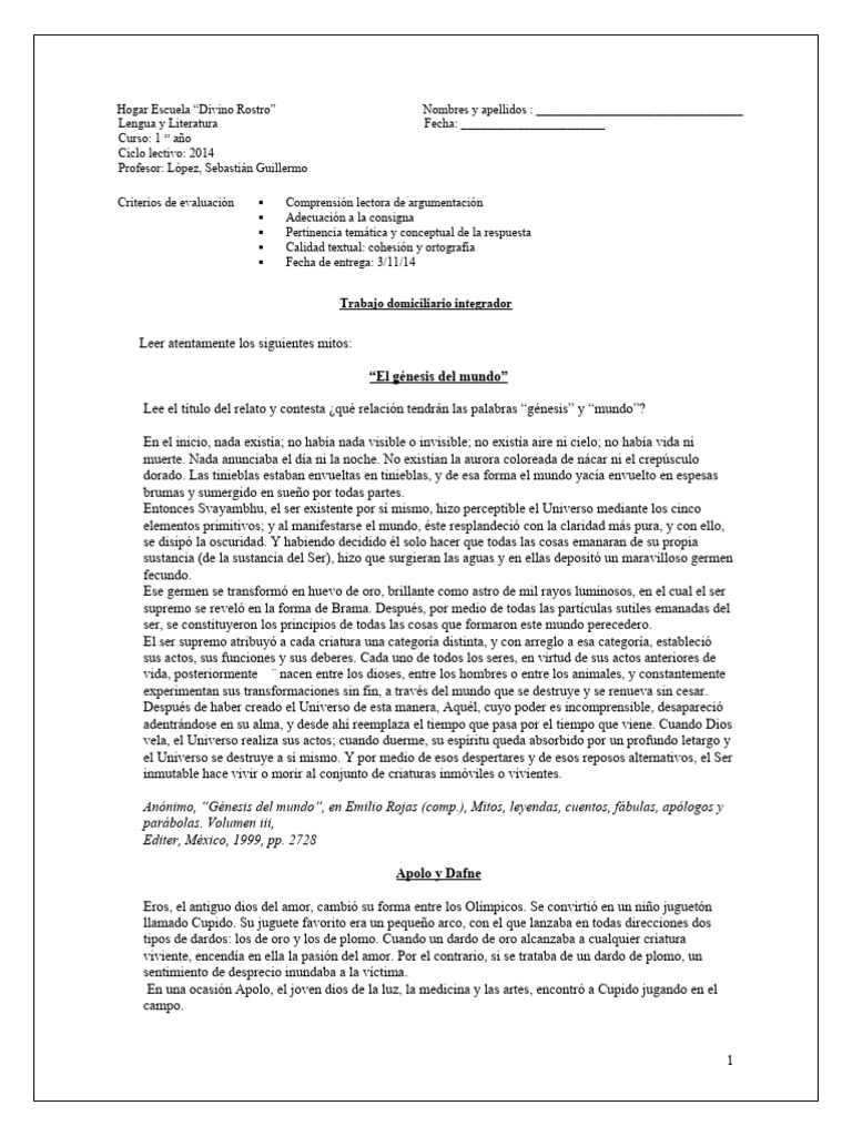 TP Integrador | PDF | Cupido | Apolo