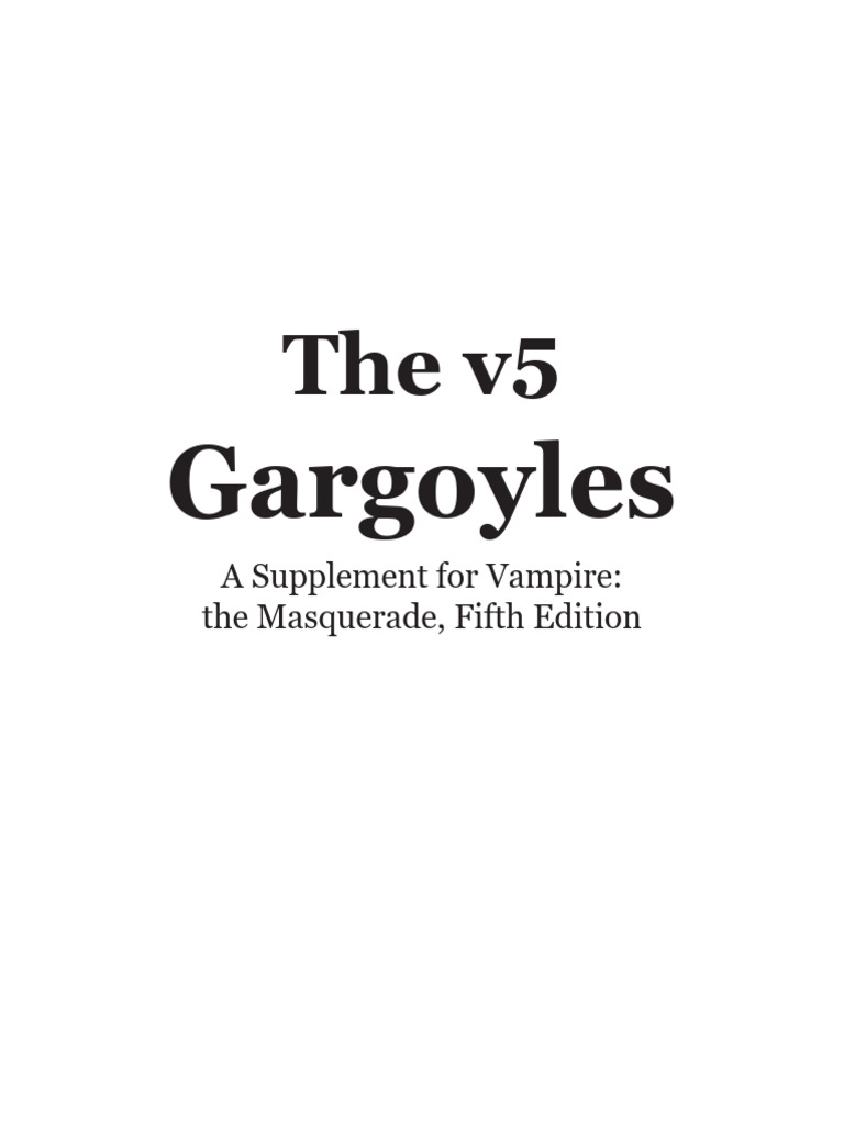 2331952-The v5 Gargoyles v1.1 - Plain Text Version | PDF
