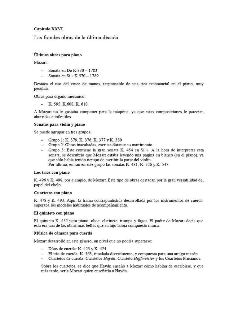Capítulo XXVI - Resumen de La Música Clásica - Philip G. Downs | PDF ...