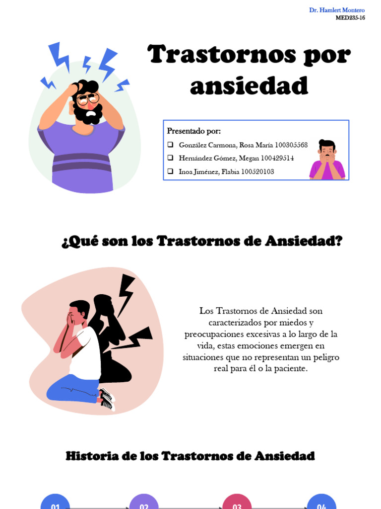 Trastornos de Ansiedad (TA) - PPT Psiquiatría - Grupo 2C | PDF ...