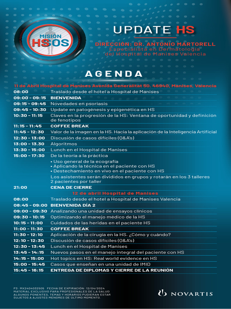 HS_UpDate_Novvartis_Agenda | PDF