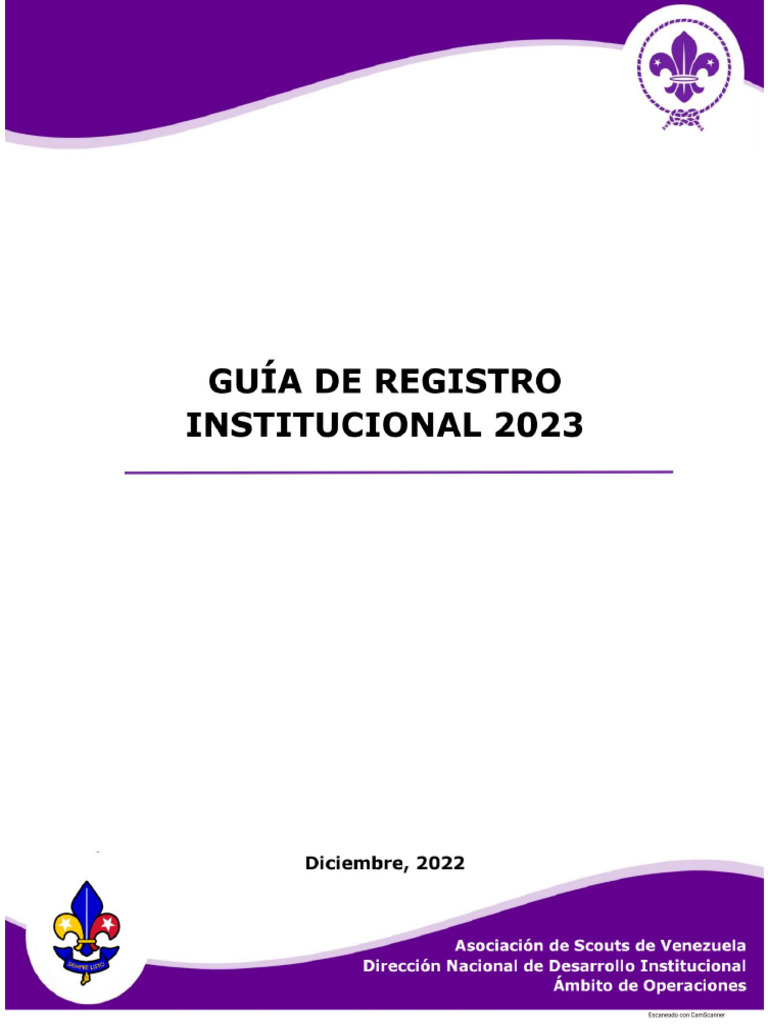 Guia de Registro Institucional 2023 | PDF