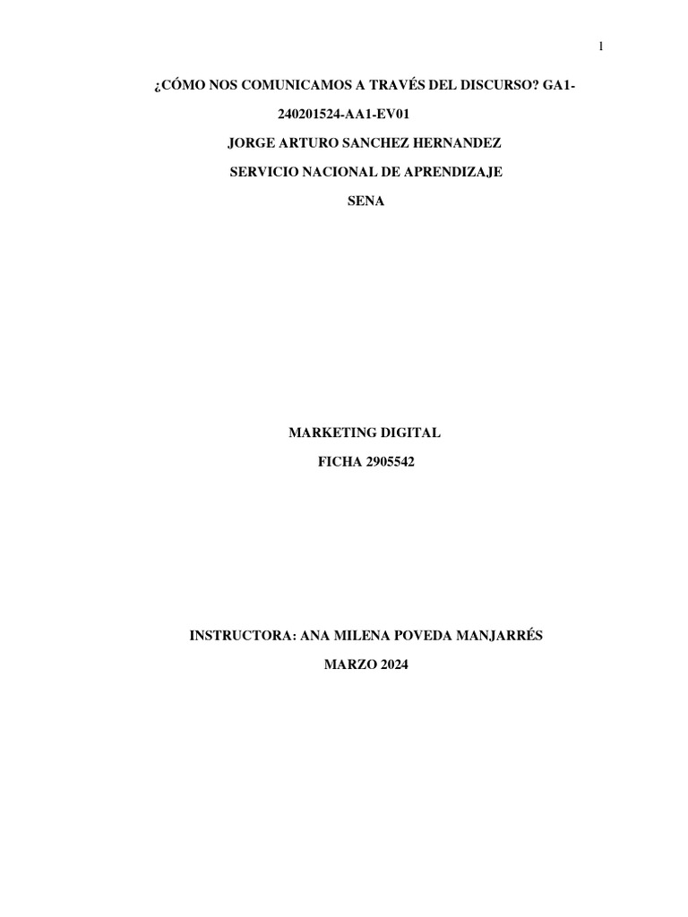 Comunicación efectiva a través del discurso | PDF | Comunicación | Comunicación no verbal