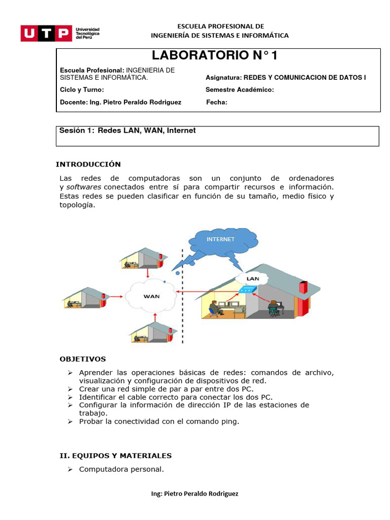 Laboratorio 1 Redes 1 | PDF | Dirección IP | Red de computadoras