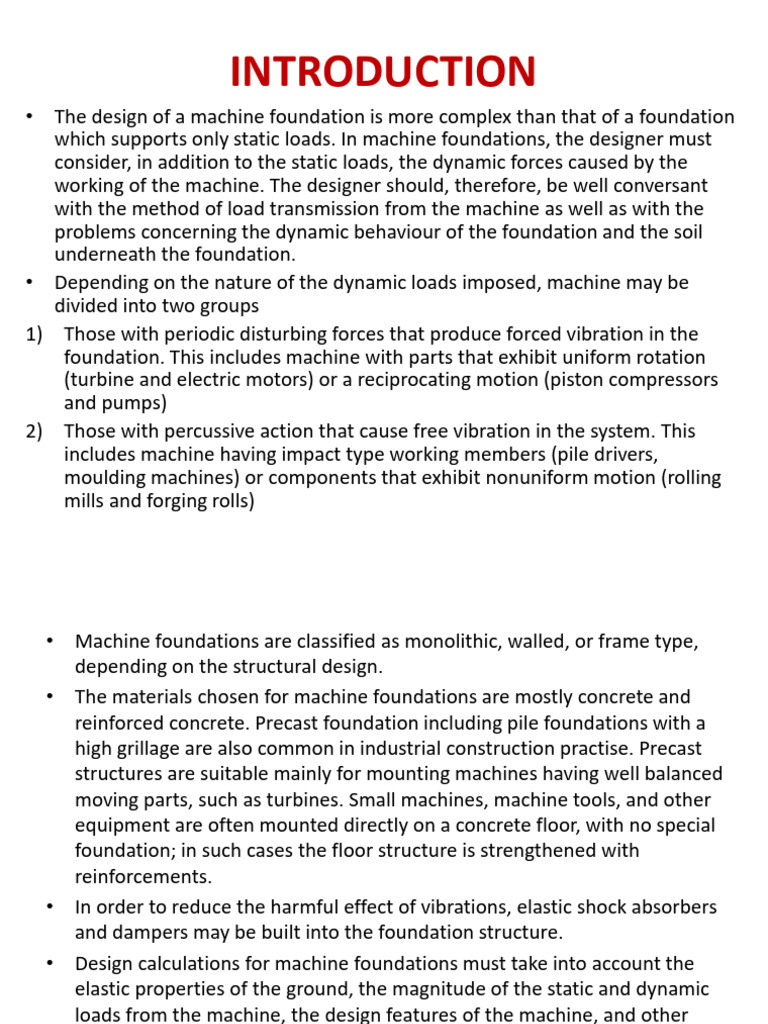 Machine Foundation | PDF | Damping | Oscillation