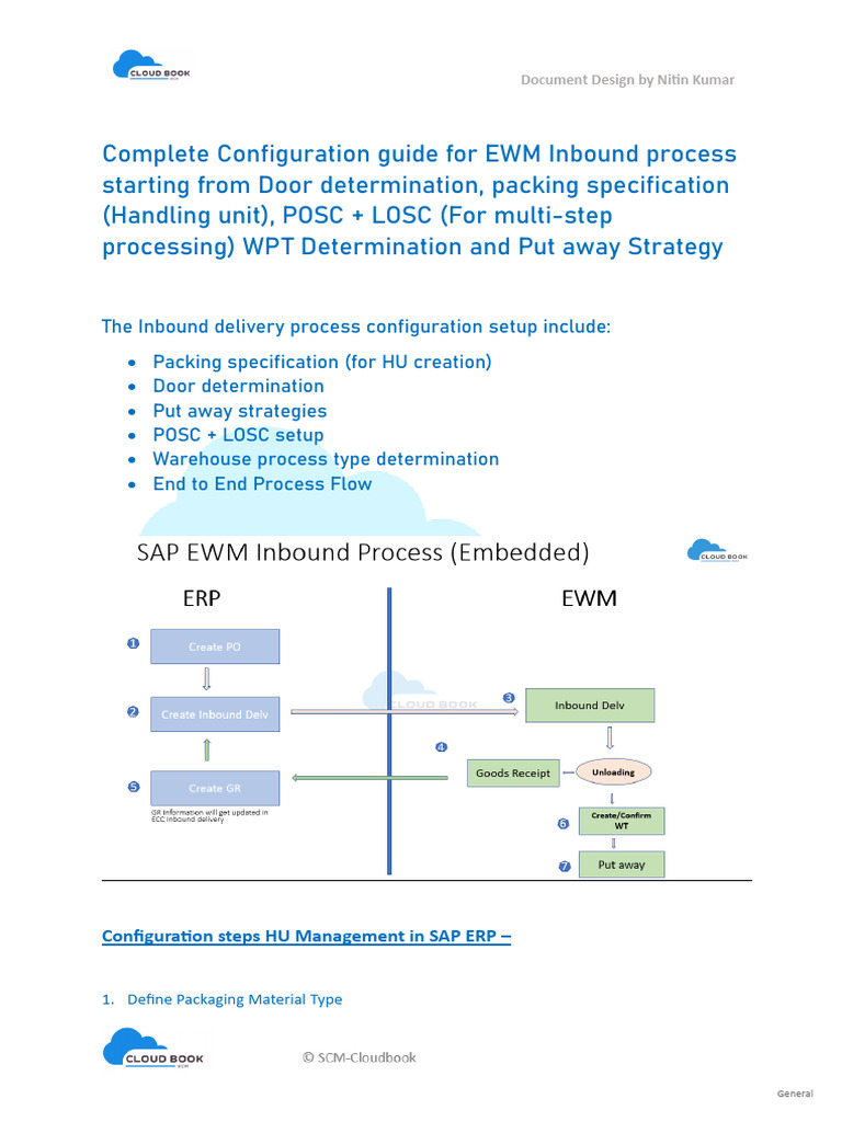 SAP EWM End To End Config Guide For Inbound Process Flow | PDF ...