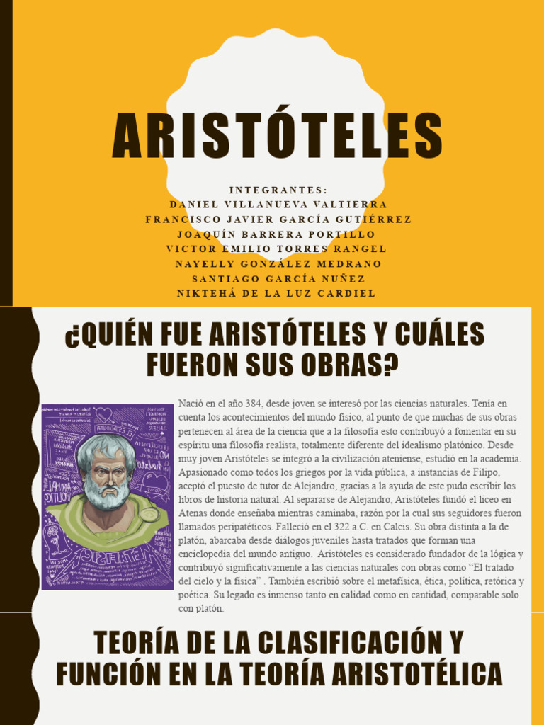 Aristóteles: Filosofía y Obras Esenciales | PDF | Aristóteles | Existencia