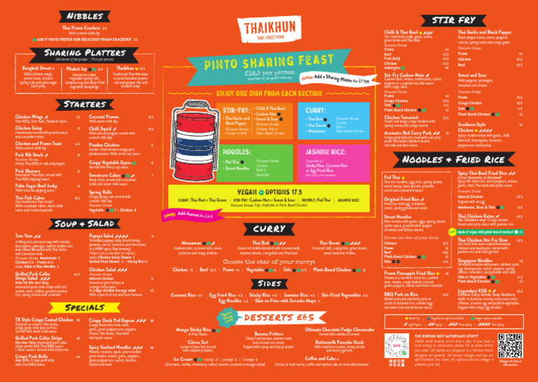 TK Main A3 JUN23 V4 | PDF | Thai Cuisine | Curry