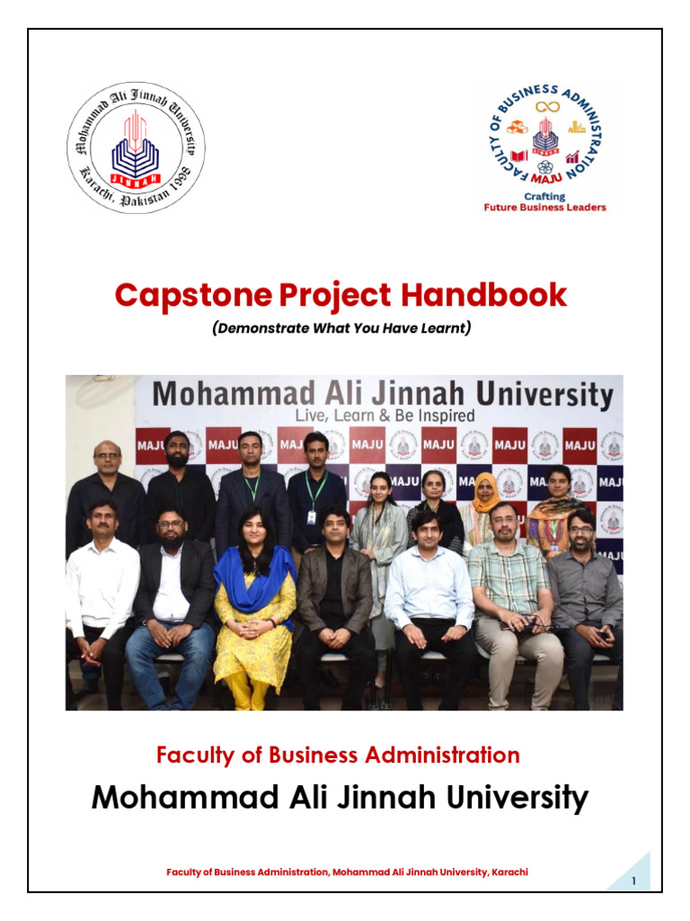 Capstone Project Handbook for MS (PM) | PDF | Project Management | Risk ...