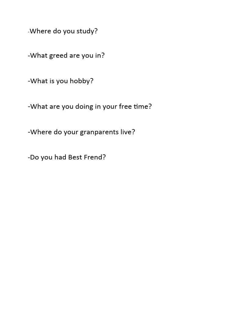 Where Do You Study | PDF | Wellness
