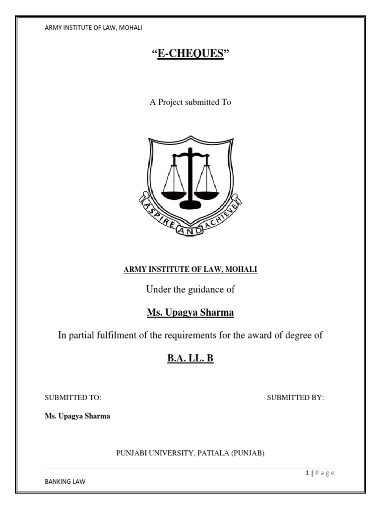 Banking Law | PDF | Cheque | Negotiable Instrument