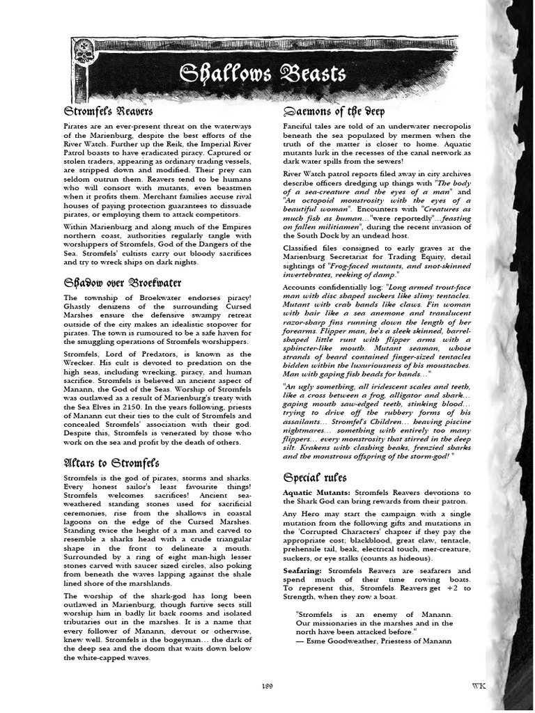 Shallows Beasts | PDF