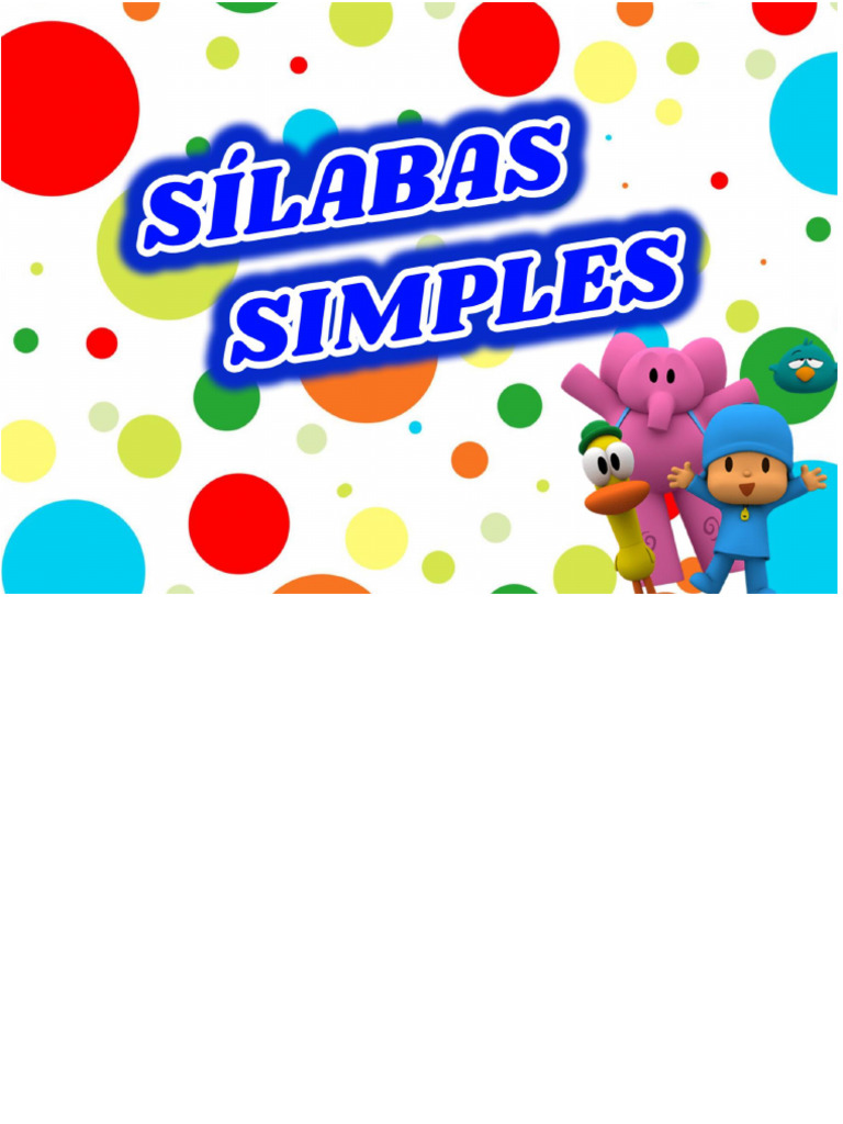 Actividades de sílabas para primer grado | PDF