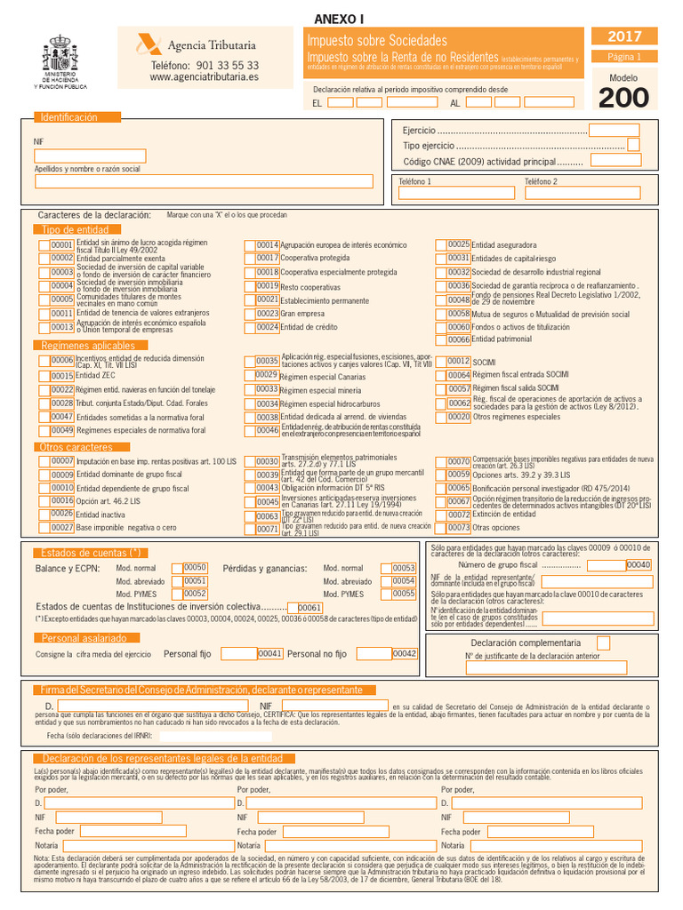 Modelo 200 | PDF | Valor neto | Hoja de balance