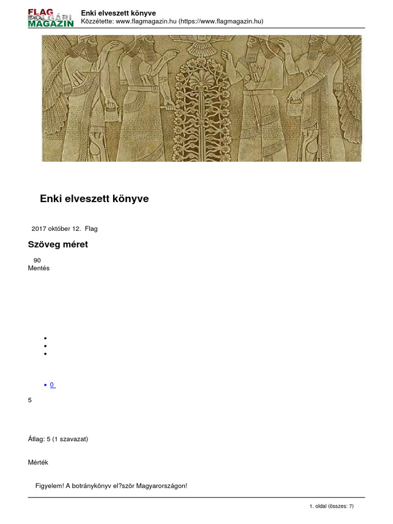 Enki Elveszett Könyve | PDF