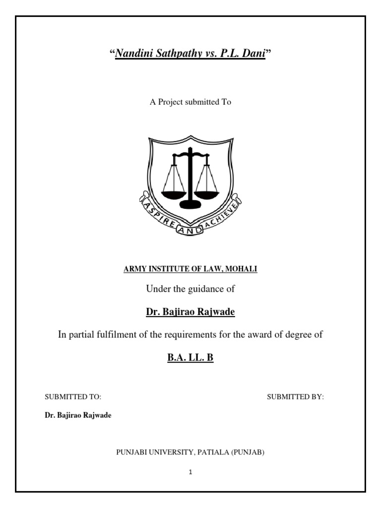 CRPC Project | PDF | Right To Silence | Self Incrimination