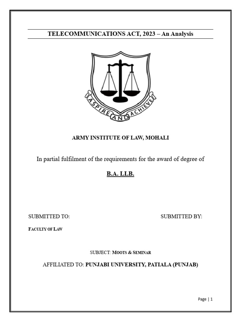 Telecom Act 2023 | PDF | Security | Computer Security