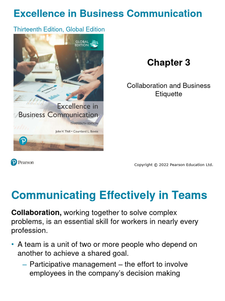 Chapter 3 Collaboration and Business Etiquette | PDF | Web Conferencing ...