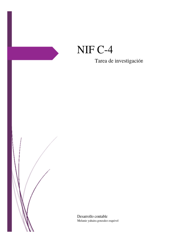 NIF C-4 - Gonzalez Esquivel | PDF | Valoración (Finanzas) | normas ...