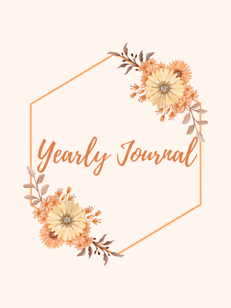 Yearly Journal for Goals and Tracking | PDF