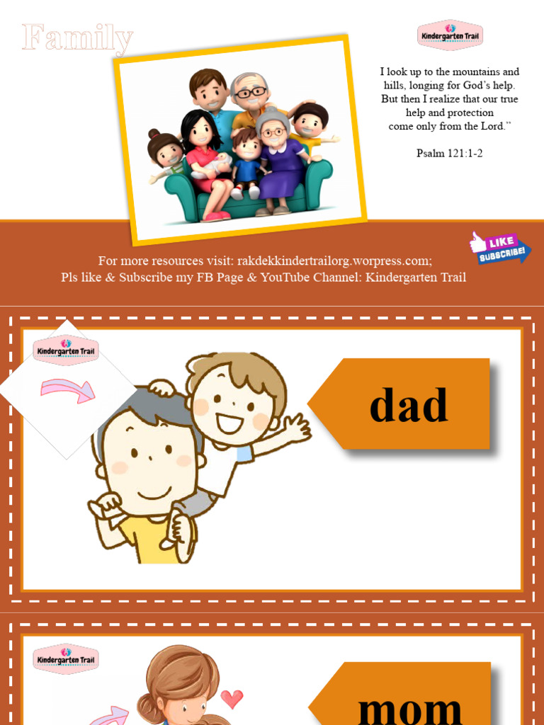 Family PPT For Vocabs and Game | PDF