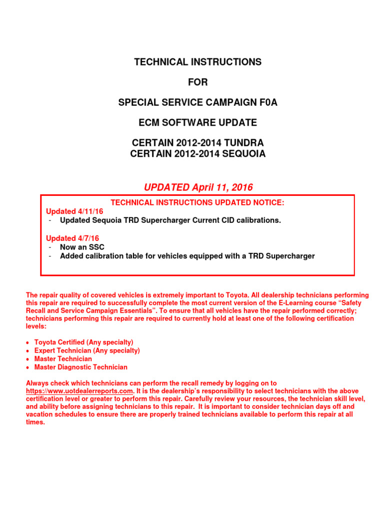 Technical Instructions | PDF | Vehicles | Vehicle Technology