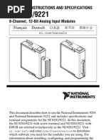 NI 9205 With DSUB Pinout - C Series Voltage Input Module Manual ...