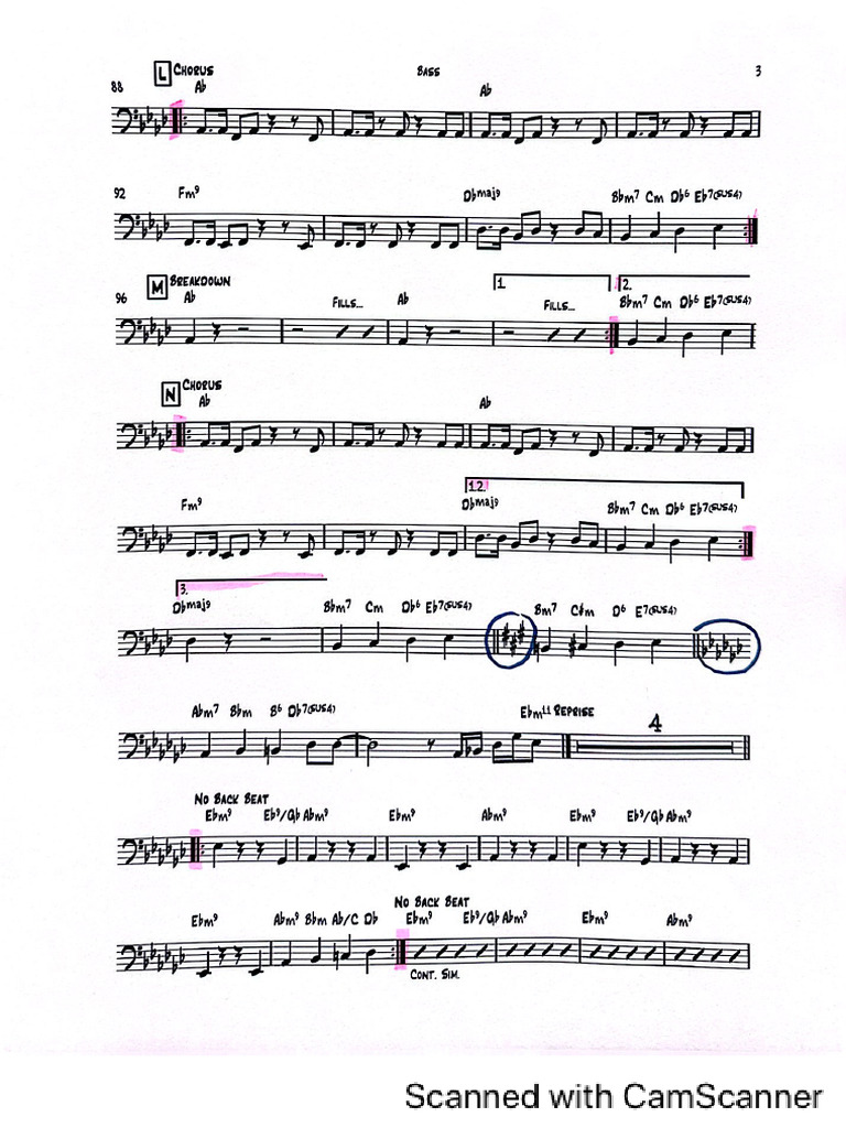 Bass Chart With Net | PDF