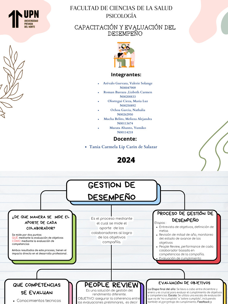 Evaluación de Desempeño en Psicología | PDF | Evaluación | Conceptos psicologicos