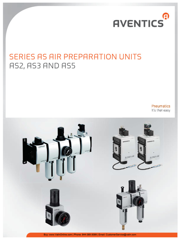 Aventics Series As Air Preparation Units Catalog | PDF | Pressure ...