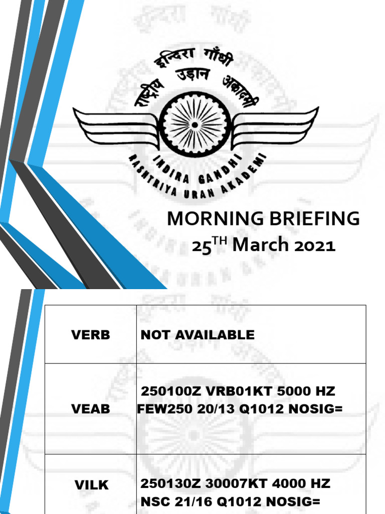 Pilot Student Briefing Guide | PDF