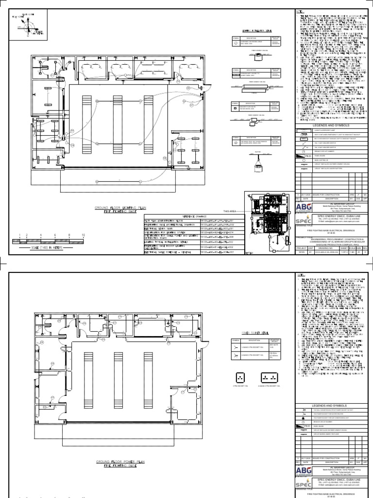 18105 Abg 81 El Drw 002 Rev 0 Ff Base Electl Dwgs | PDF | Lighting ...