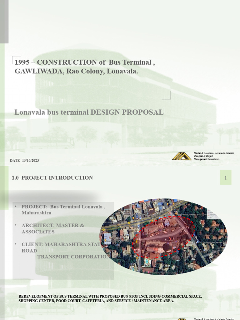 LONAVALA BUS TERMINAL PRESENTATION1 (2) | PDF | Transport | Public ...