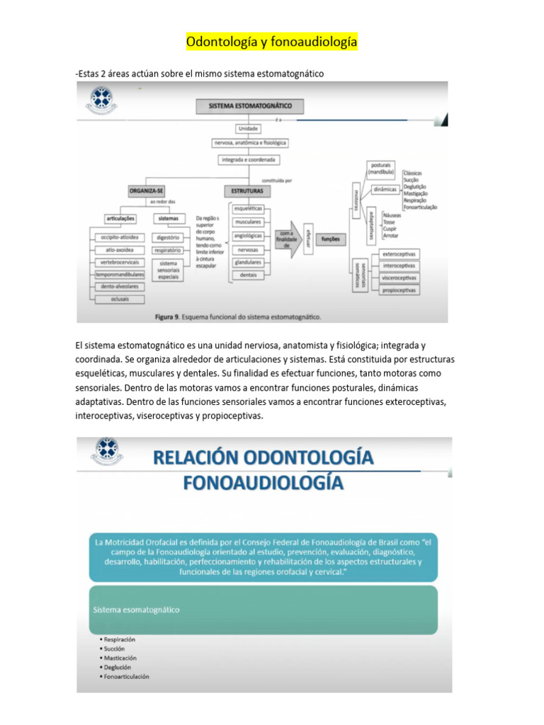 Odontología y fonoaudiología | PDF | Ramas de Odontología | Boca