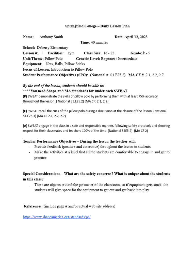 Pillow Polo | Download Free PDF | Cognition | Behavior Modification