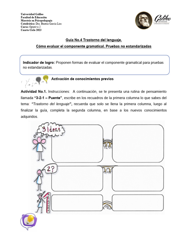 Guia 3 Como Evaluar El Nivel de Vocabulario Pruebas Estandarizadas y No ...