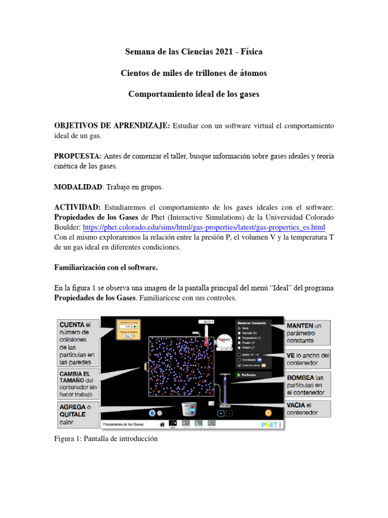 Cientos de Miles de Trillones de Atomos SemFis2021 | PDF | Gases | Presión