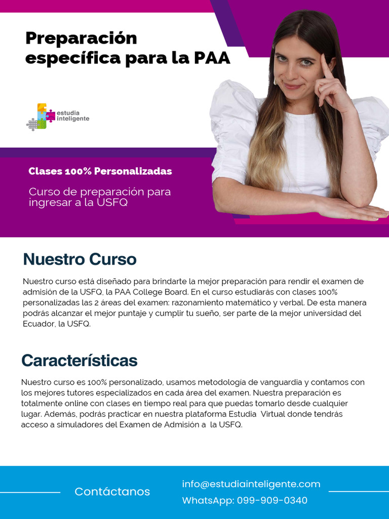 Brochure-USFQ2023 | PDF | Matemáticas | Aprendizaje