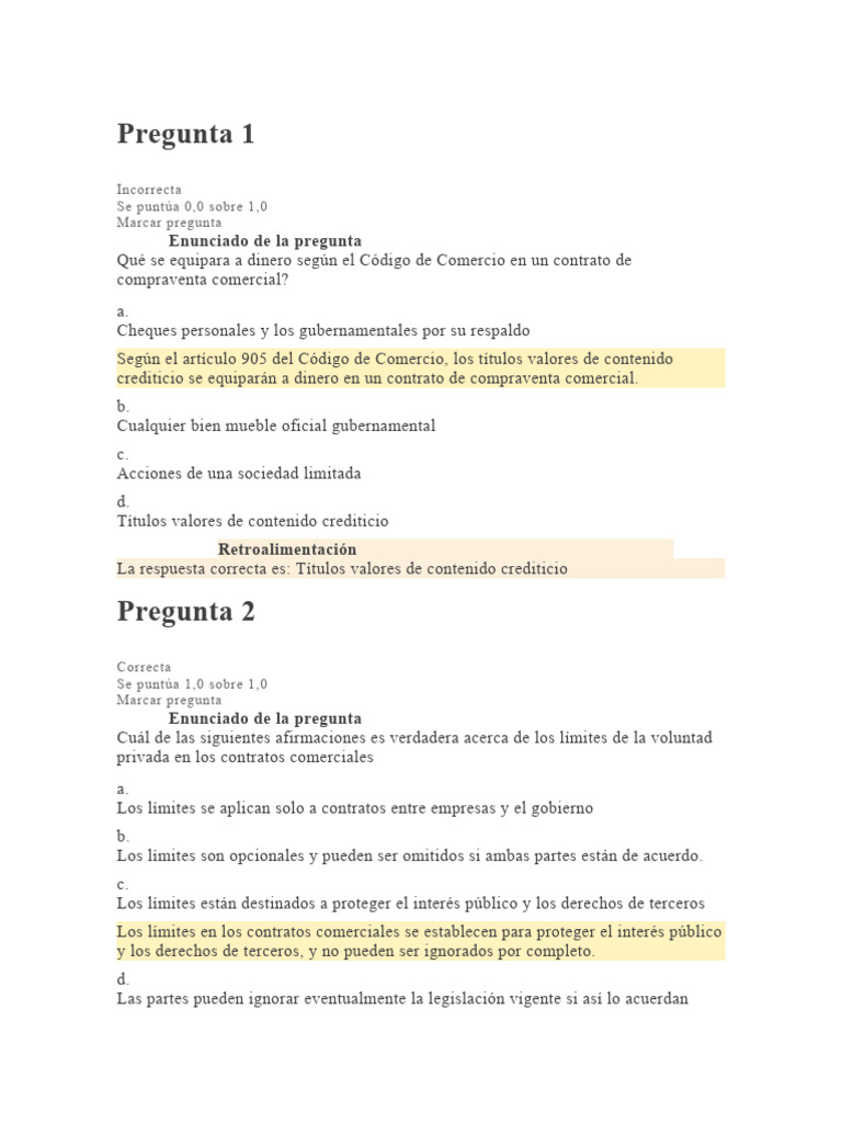 Examen 3 Derecho Mercantil | PDF | Póliza de seguros | Business