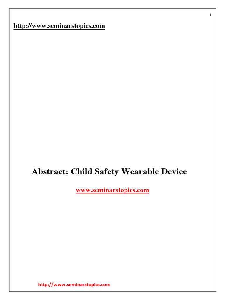 Child Safety Wearable Device 9361 xoT7VNu | PDF | Arduino | General Packet Radio Service